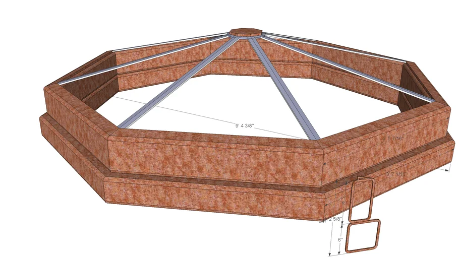 Octagon Top CompressionRing | 3D Warehouse
