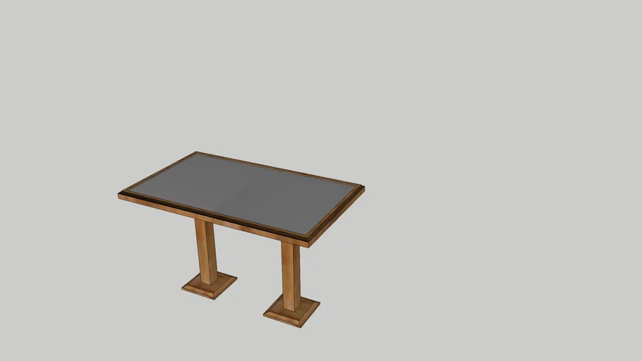 48'x28' Mirror Table | 3D Warehouse