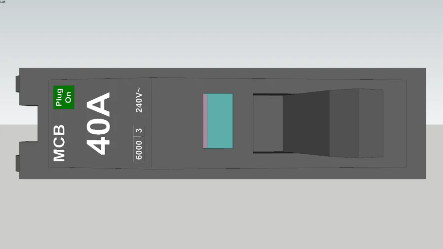 MCB 1P 40A | 3D Warehouse