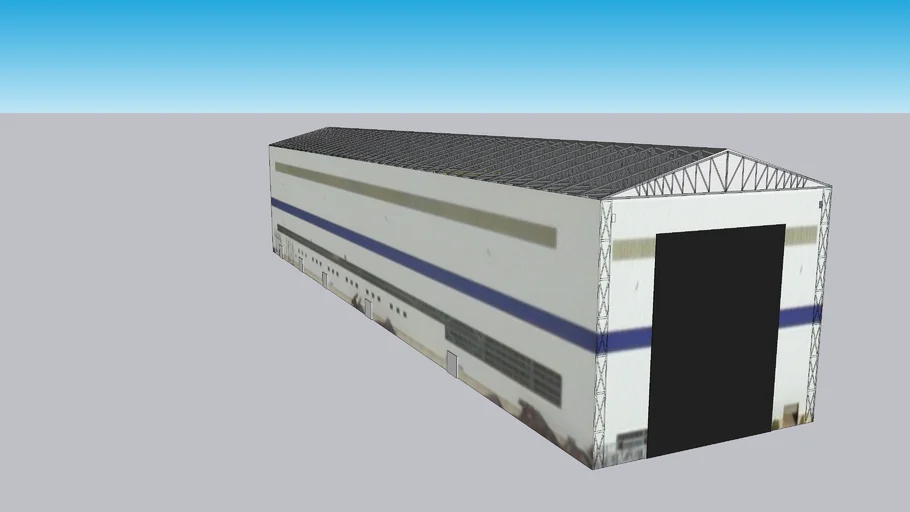 Low Detail Covered MRO Graving Dock | 3D Warehouse