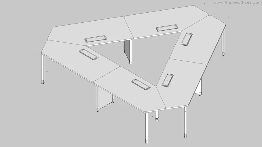TRIANGULAR WORKSTATION LATEST | 3D Warehouse