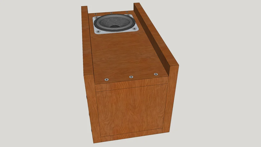Subwoofer box with 4' speaker | 3D Warehouse