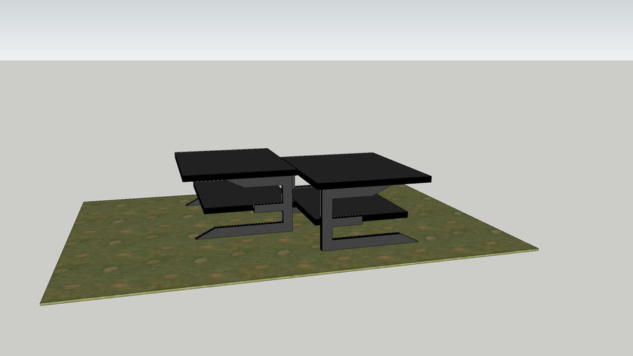 Club Table DUOS Black | 3D Warehouse