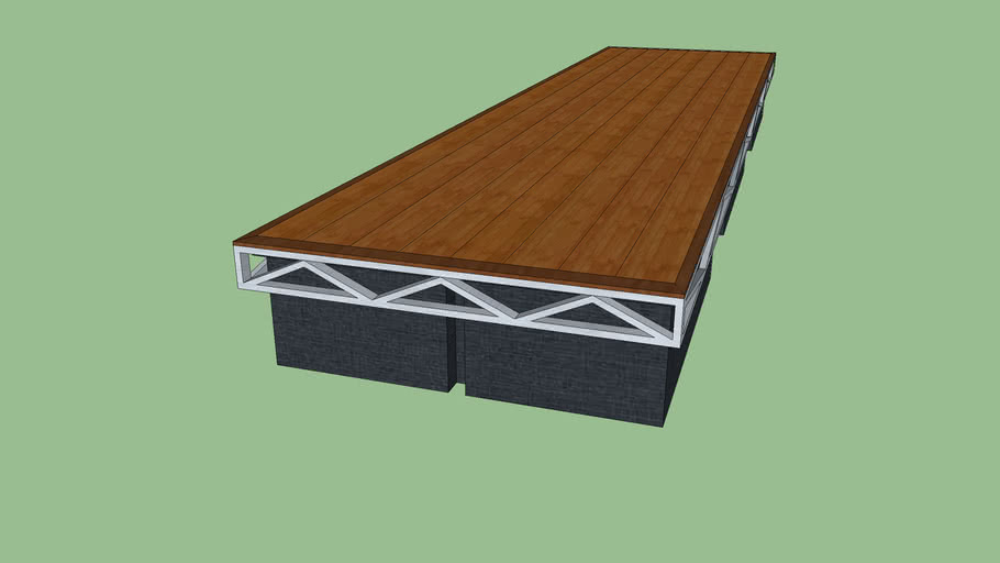 4' x 16' STARR Floating Truss Dock Section.skp | 3D Warehouse