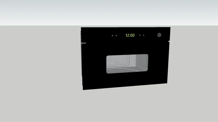 MATTRADITION Microwave oven,black | 3D Warehouse
