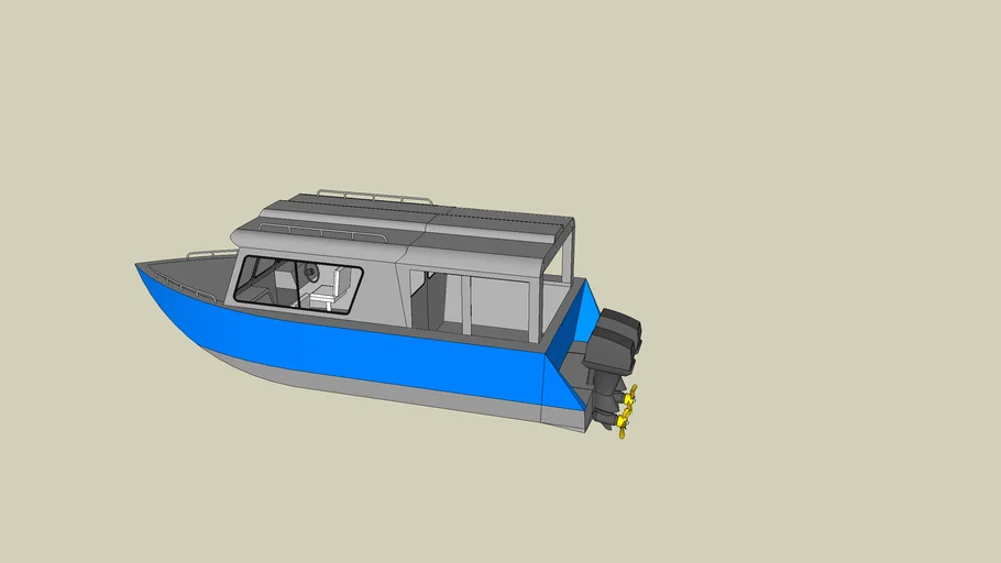Fishing Boat with 2 engines | 3D Warehouse