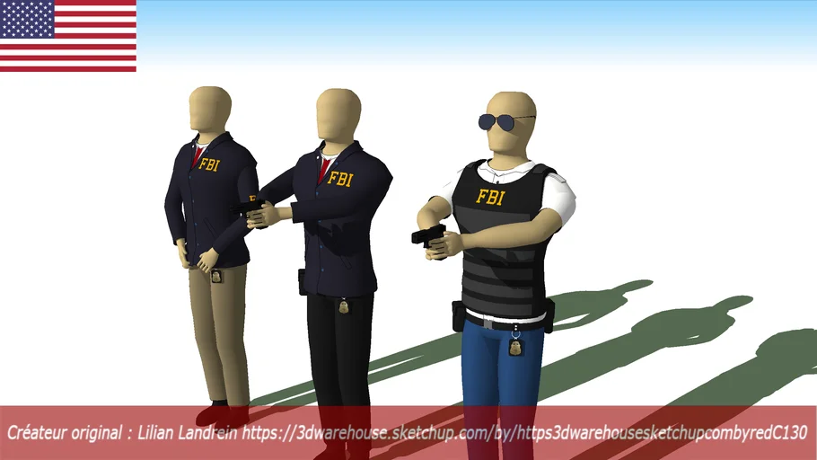 FBI agent | 3D Warehouse