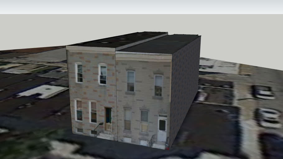 Formstone Rowhouses | 3D Warehouse