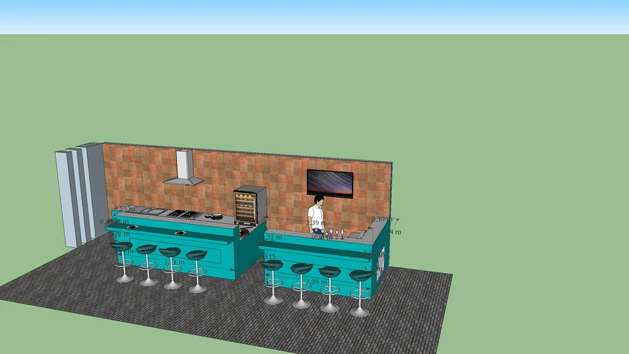 Bar Piscina | 3D Warehouse