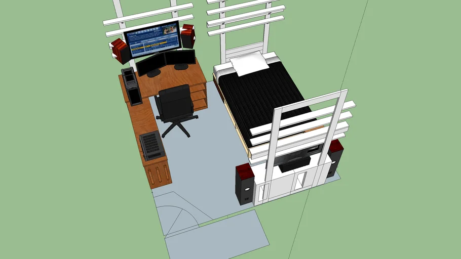 MY final bedroom setup, draft 1 | 3D Warehouse