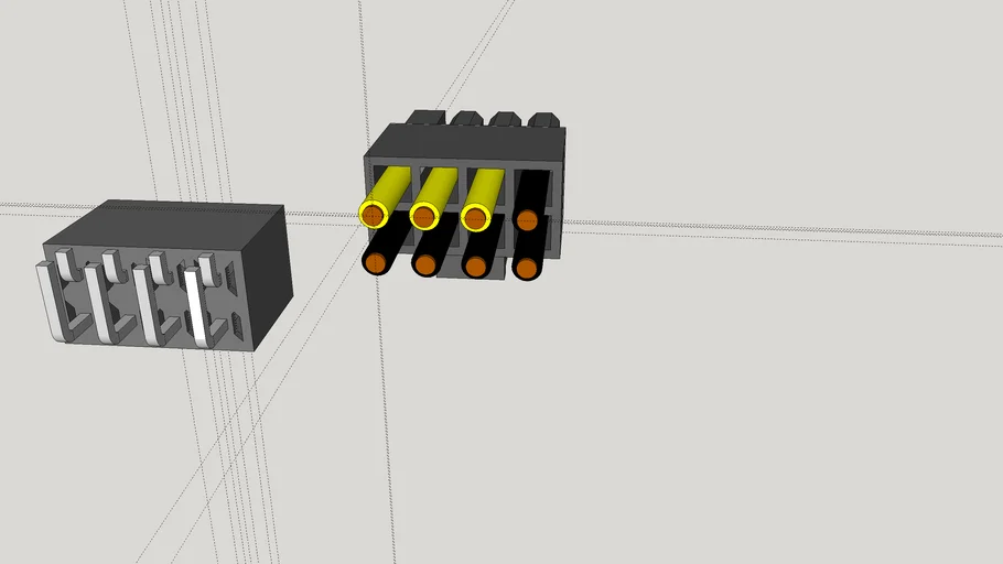 8 pin gpu power connector | 3D Warehouse