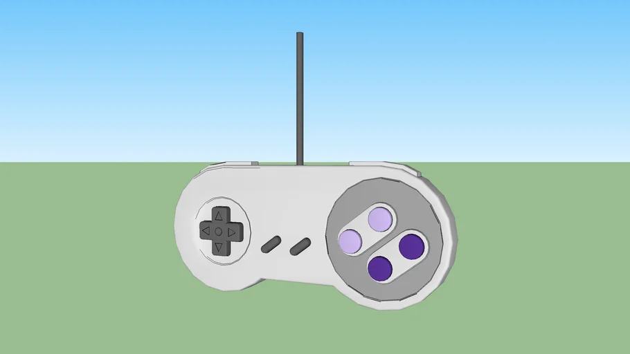 Super Nintendo SNES controller | 3D Warehouse