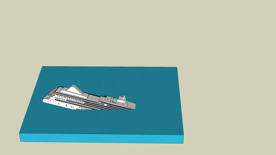 Sinking cruise ship | 3D Warehouse