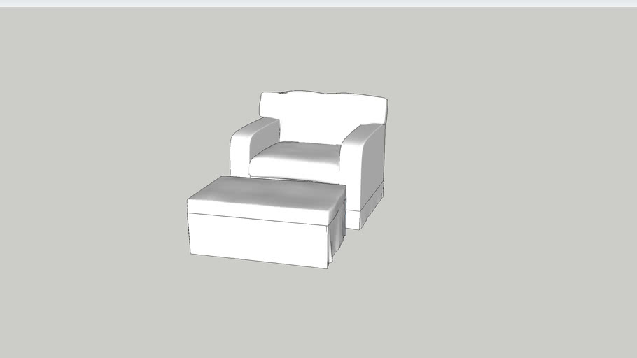 Chair and Ottoman | 3D Warehouse