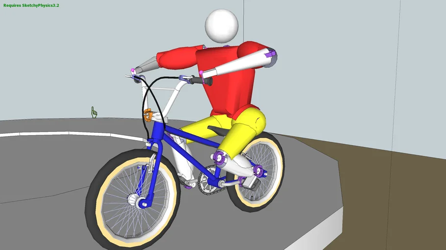 BMX Bike with Rider - Sketchy | 3D Warehouse