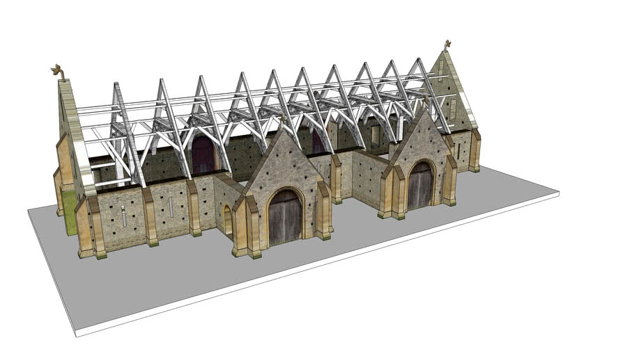 Middle Littleton Tithe Barn | 3D Warehouse