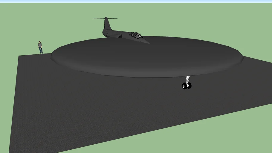 USAF secret wing disc aircraft | 3D Warehouse