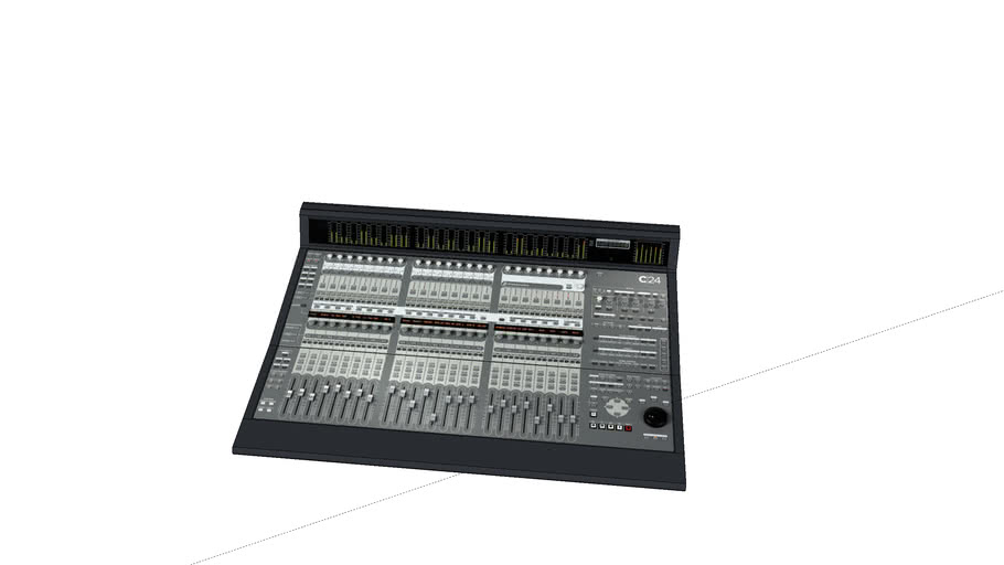 Digidesign C 24 control surface | 3D Warehouse