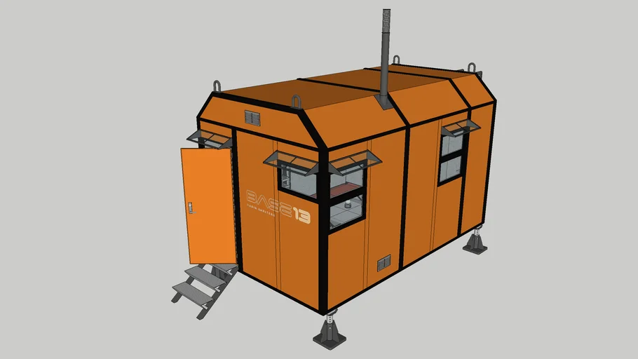 BASE 13 cabin / shelter for hunting, fishing, military, army, outdoor ...