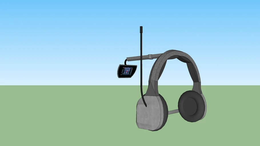 pc headset with screen | 3D Warehouse