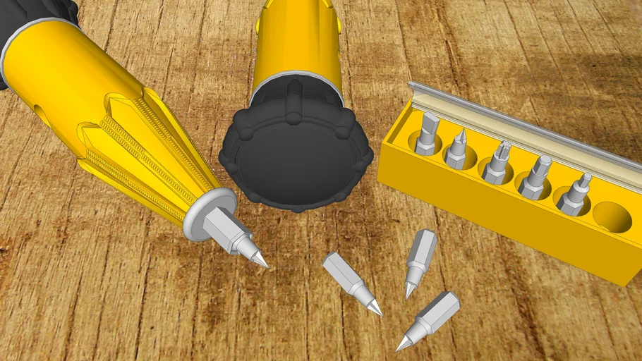 Mini Screwdriver + Bit Box | 3D Warehouse