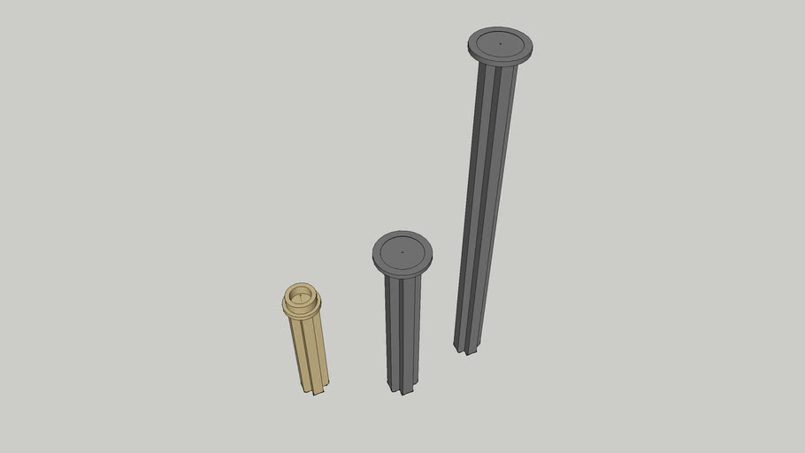 LEGO TECHNIC - Axles with stud and stop | 3D Warehouse