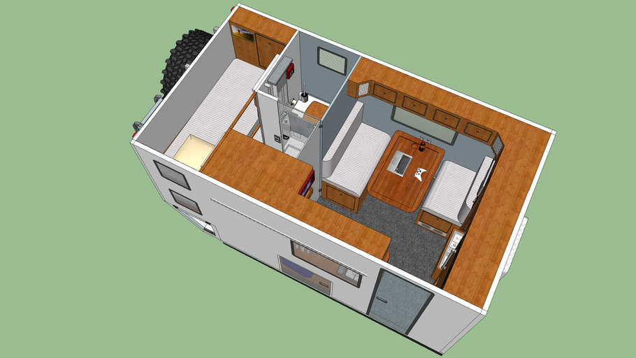 Wohnmobilkoffer Unimog U1300L BM 435 | 3D Warehouse