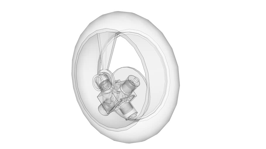 Experimental Wheel Mounted 4 Cylinder Rotary Engine | 3D Warehouse