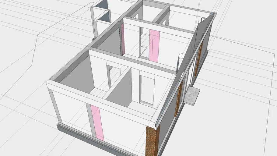 Denizova house mokeup sample 1 with marble and brick | 3D Warehouse
