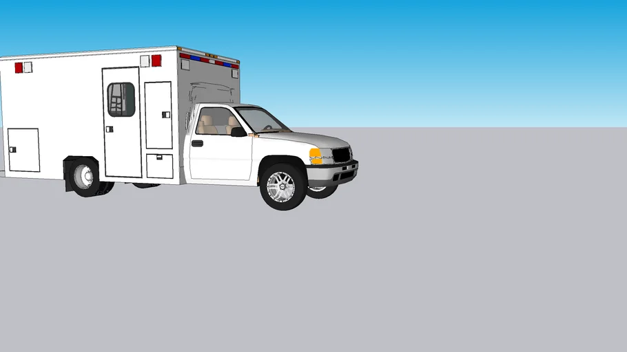 2003 GMC Sierra (blank ambulance) variant | 3D Warehouse