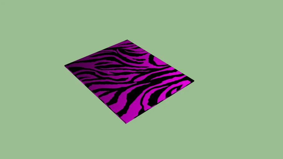 Pink Zebra Print Rug | 3D Warehouse
