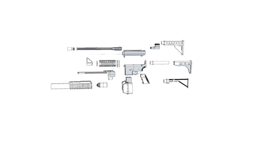 m4 exploded view | 3D Warehouse