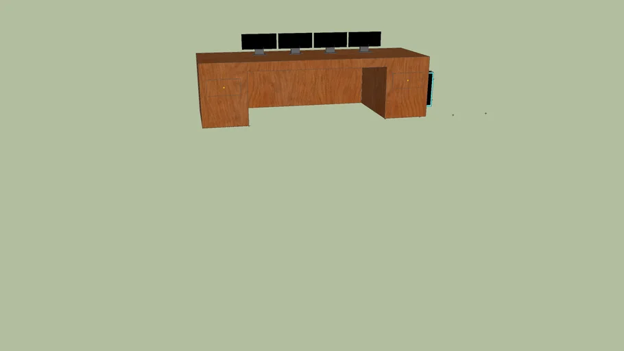 computer desk | 3D Warehouse