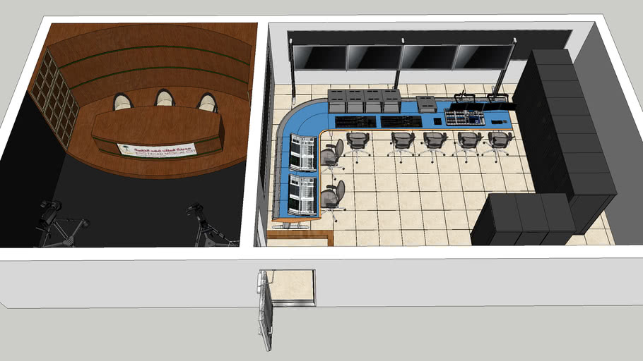 DESIGNED CONTROL ROOM 2 BROADCAST FACILITY | 3D Warehouse