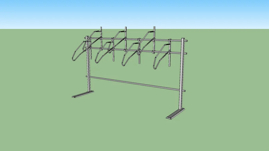 Vertical+ No Scratch Floor System Bike Rack - 7 Bike Single Side - 18 ...