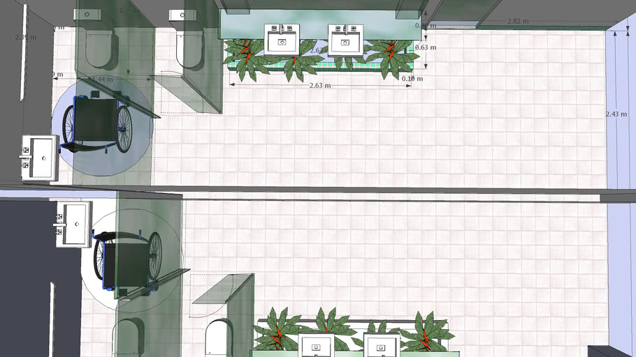 WC comercial | 3D Warehouse