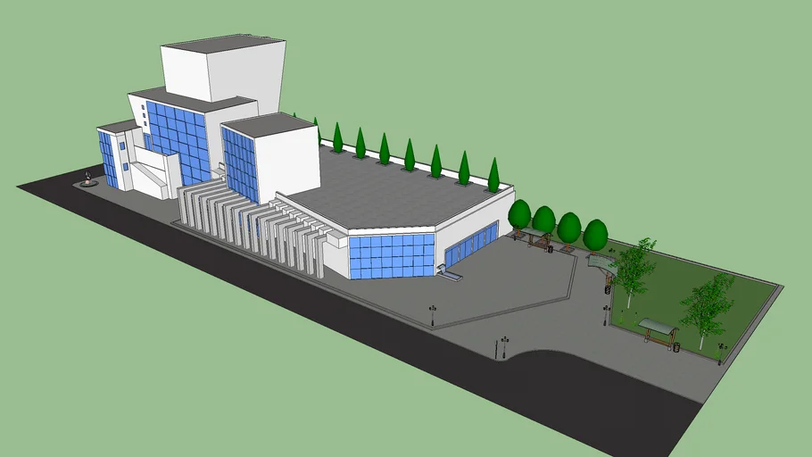 Modern building (UPGRADE) | 3D Warehouse