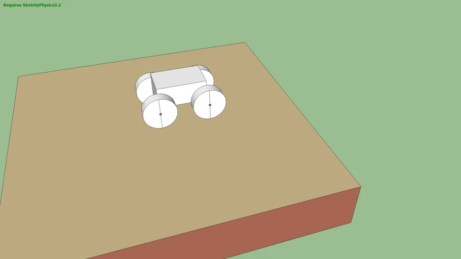 Sketchup SketchyPhysics simple car | 3D Warehouse