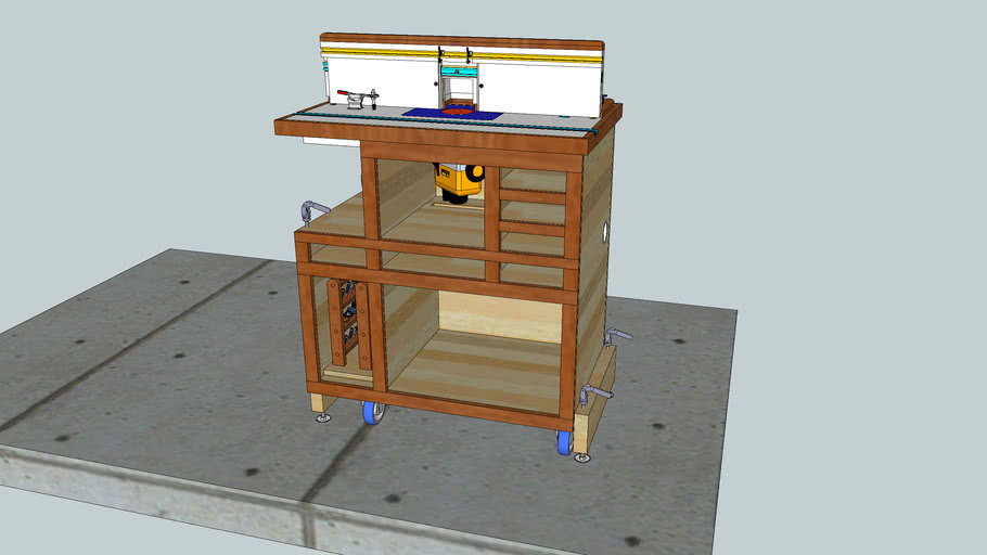 Router Table 6 | 3D Warehouse