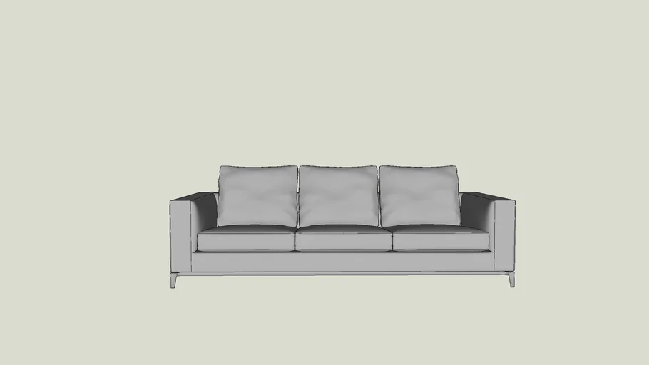 sofa andersen 247x103 minotti | 3D Warehouse