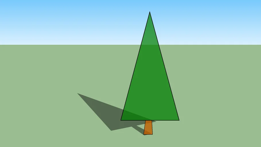 Sketchy Minimal Triangle Tree #1 | 3D Warehouse