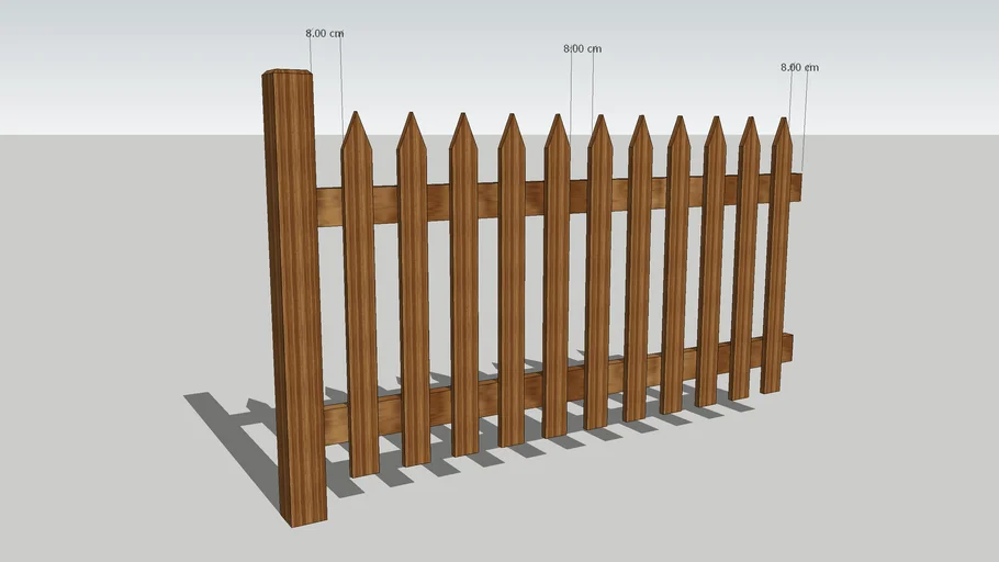 Dynamic Component - Basic Fence System | 3D Warehouse