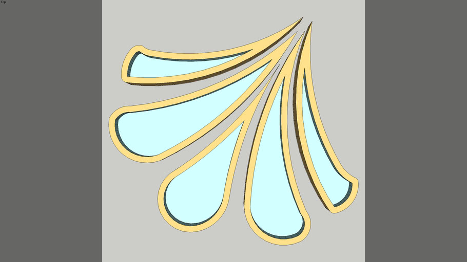 decor flower ceiling design | 3D Warehouse