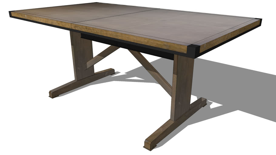 LOFT RECTANGULAR TABLE WITH TOP AND BASE IN OAK OR CHERRY, REF 65à ...