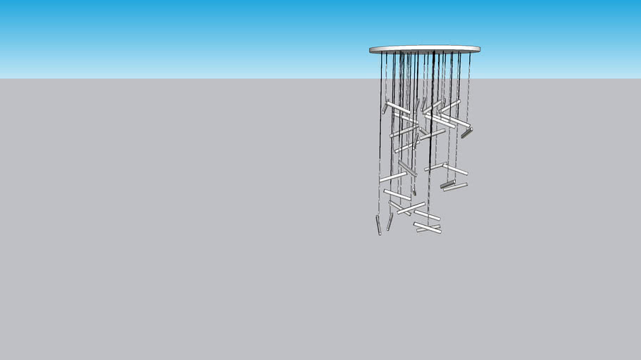 Kuzo Lighting Chutte Multi light Chandelier.skp | 3D Warehouse