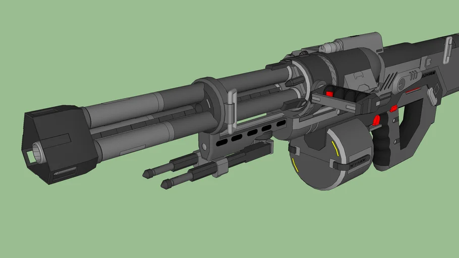 MK-7 Raptor Semi Vulcan Rifle | 3D Warehouse