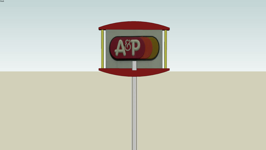A&P Sign | 3D Warehouse