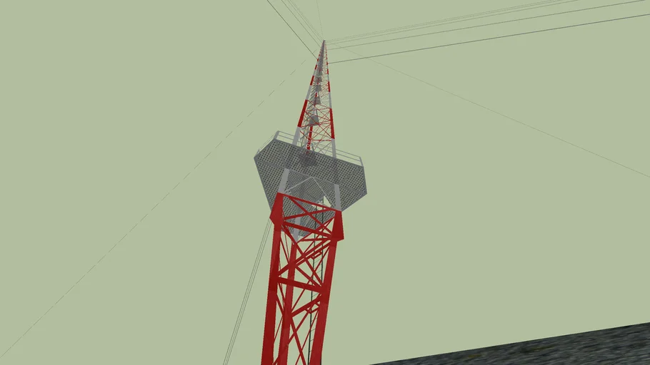 Longwave radio mast Hellissandur, Iceland | 3D Warehouse