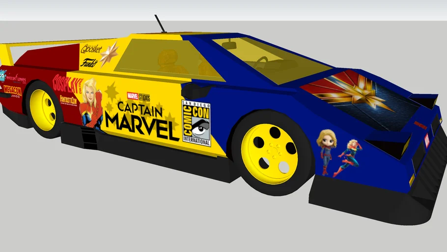 Marvel Captain Marvel Car Modified | 3D Warehouse