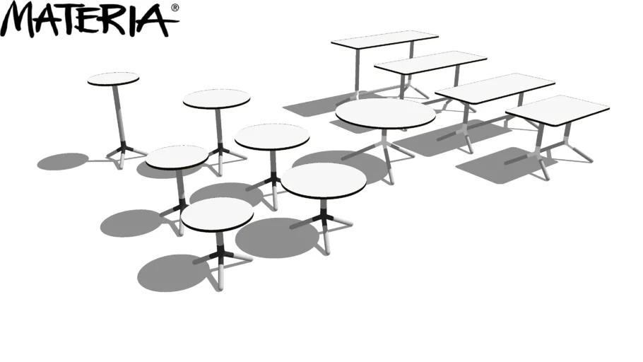 Materia Obi Table | 3D Warehouse